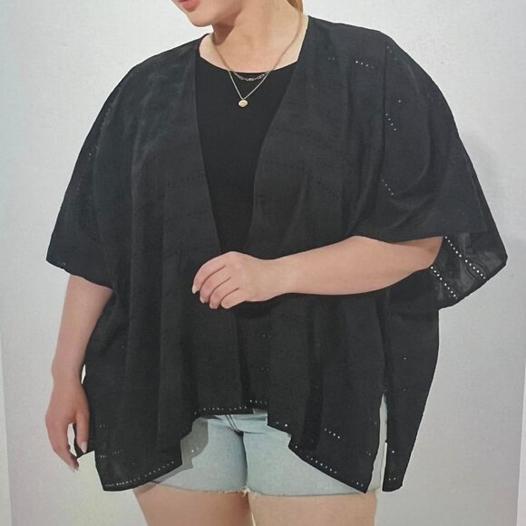 torrid | Tops | Torrid Embroidered Woven Ruana Plus Size | Poshmark